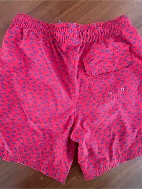 Vineyard Vines | Swim | Vineyard Vines Boys Red Swim Trunks With Blue ...